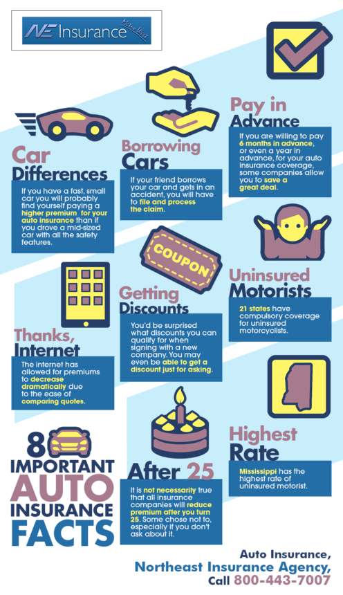 8 Important Auto Insurance Facts | Shared Info Graphics