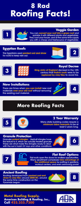 8 Rad Roofing Facts! | Shared Info Graphics