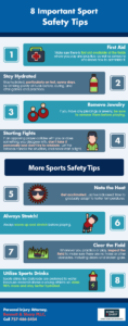 8 Important Sports Safety Tips | Shared Info Graphics