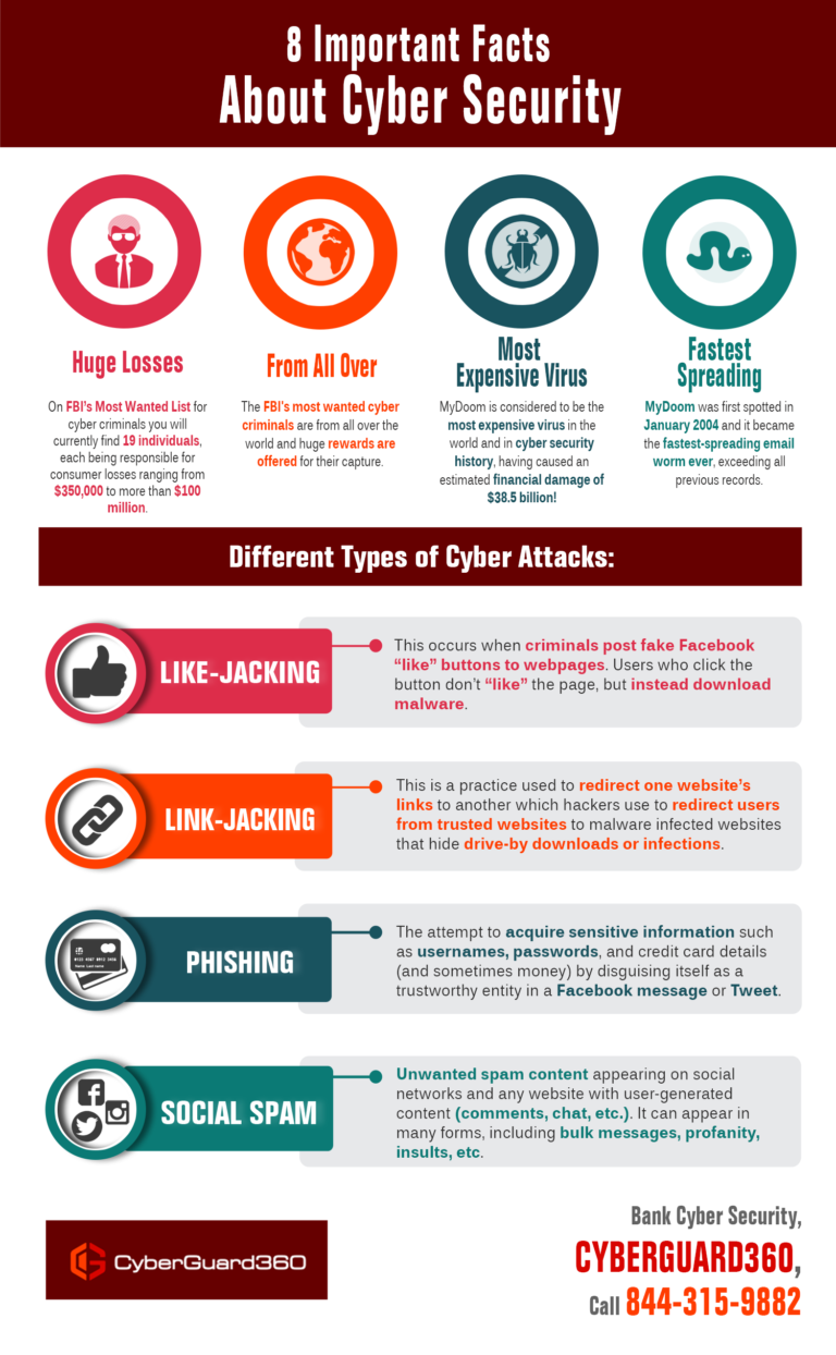 8 Important Facts About Cyber Security | Shared Info Graphics