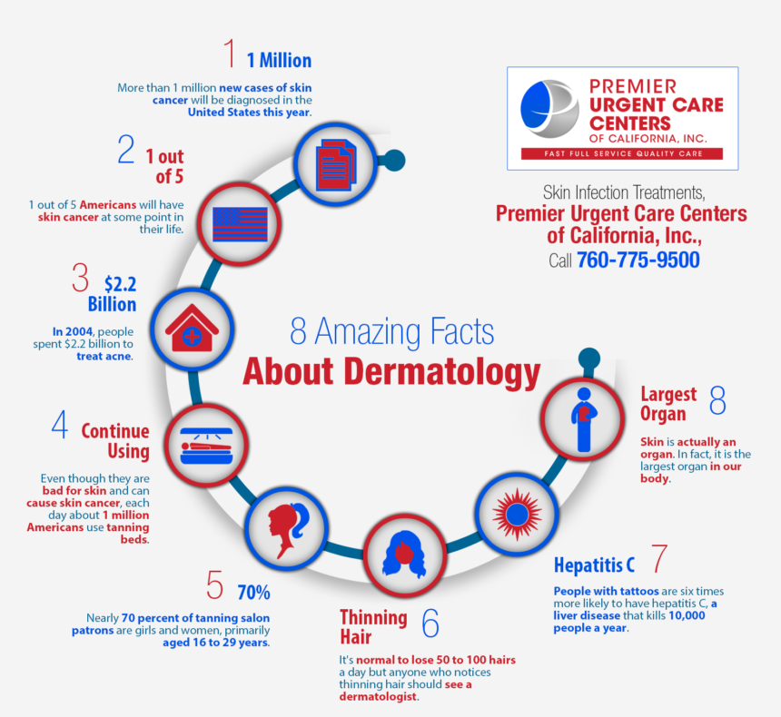 8 Amazing Facts About Dermatology | Shared Info Graphics
