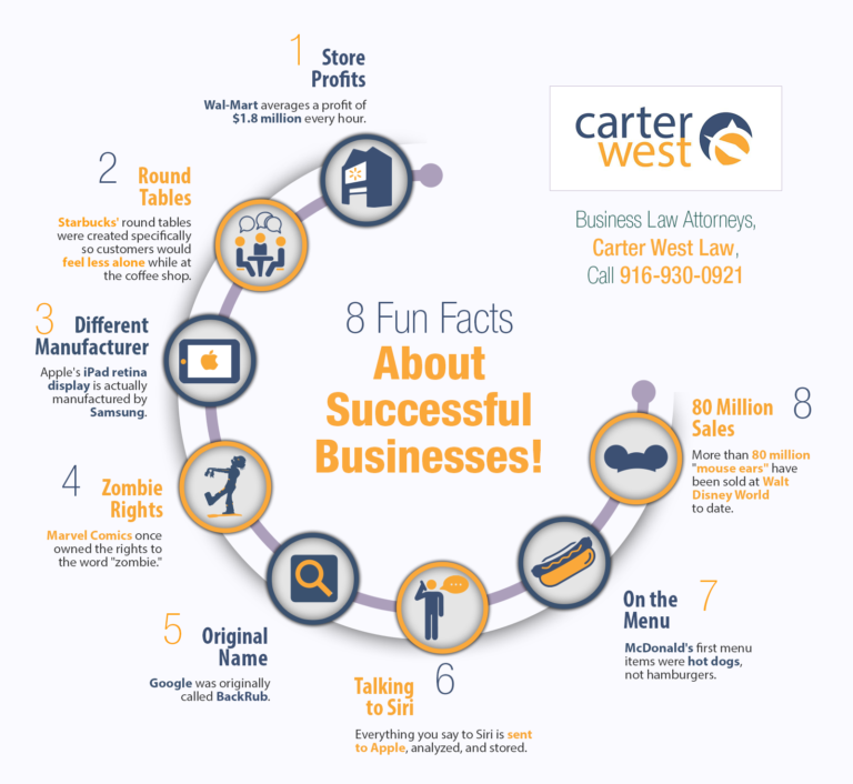 8 Fun Facts About Successful Businesses! | Shared Info Graphics