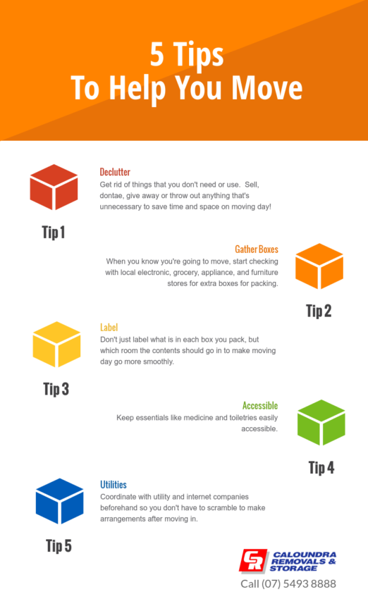 5 Tips To Help You Move | Shared Info Graphics